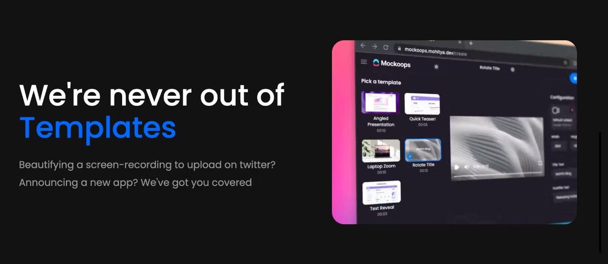 Mockoops - Create jaw-dropping animations from boring screencasts | Steemhunt