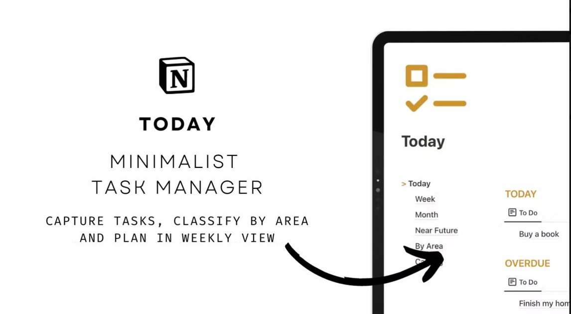 Minimalist Task Manager - A smart task manager using Notion to help you ...