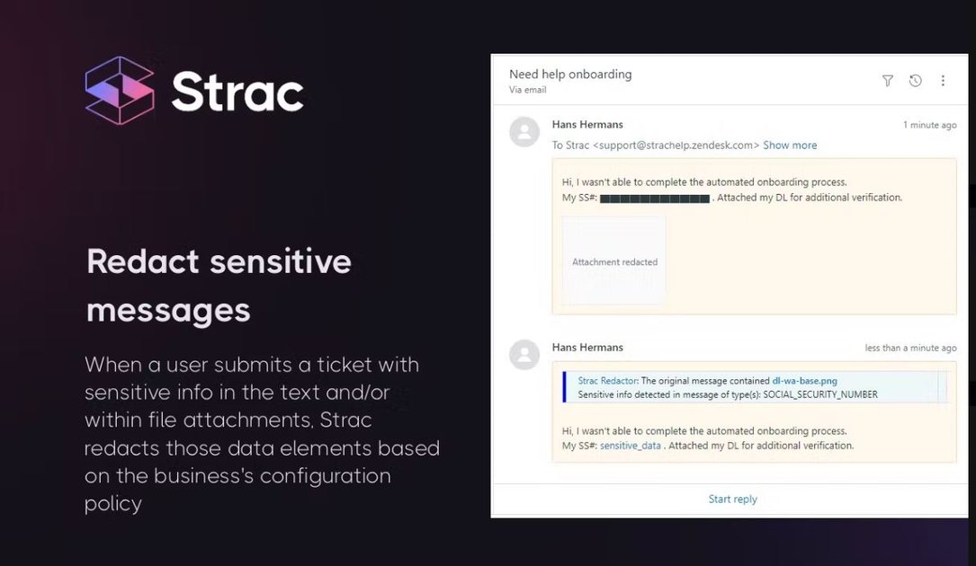 Strac Zendesk Redactor - Detect & remove sensitive personal data from Zendesk | Steemhunt