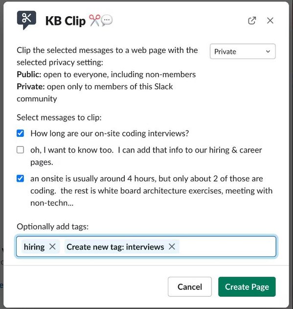 KB Clip - Turn Slack conversations into documentation in seconds | Steemhunt
