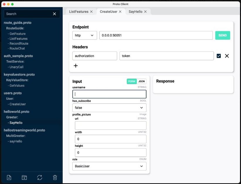 Proto Client Read Proto Files And Send Grpc Requests Though An Easy Gui Steemhunt