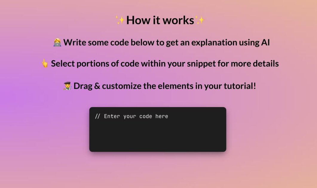 Explaindev Create Code Tutorials In Seconds Powered By Ai Steemhunt 9310