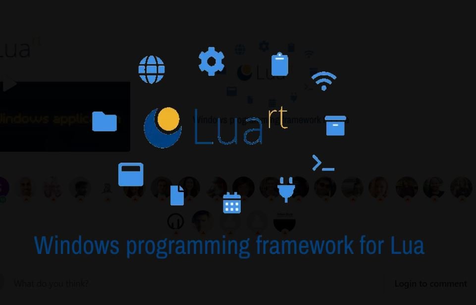 LuaRT - Windows programming framework for Lua | Steemhunt