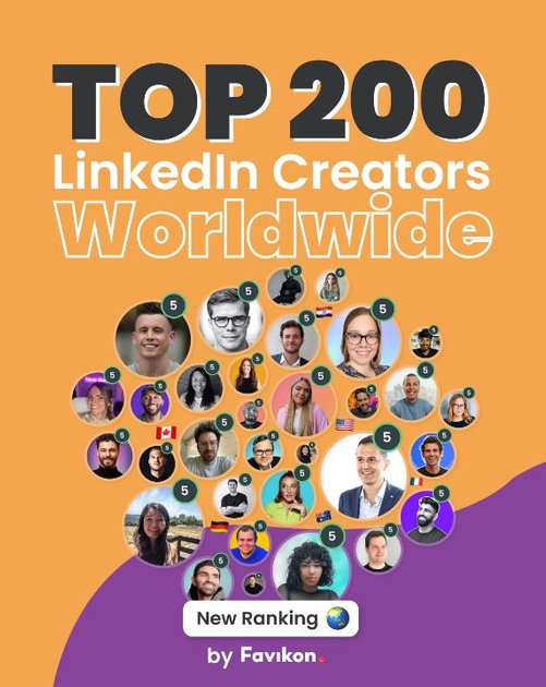 Favikon Top 200 - The ultime AI-based Linkedin influencers list | Steemhunt