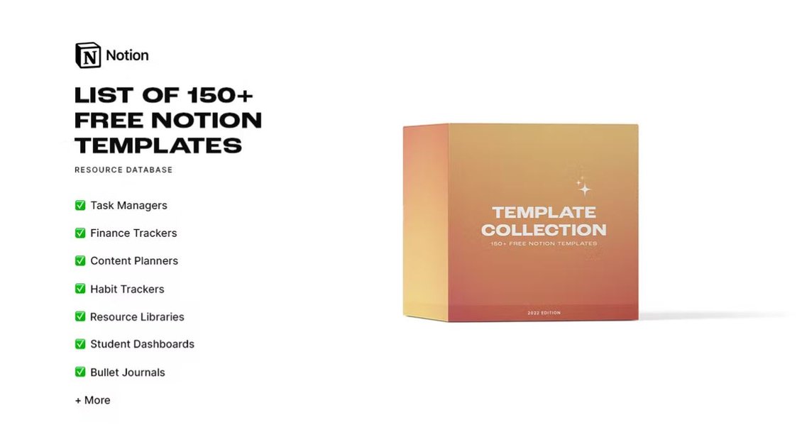 150 Free Notion Templates Find Your Dream Notion Workspace Steemhunt 6134