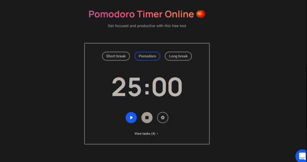 Pomodoro Timer Online - Get more focused and productive while studying ...