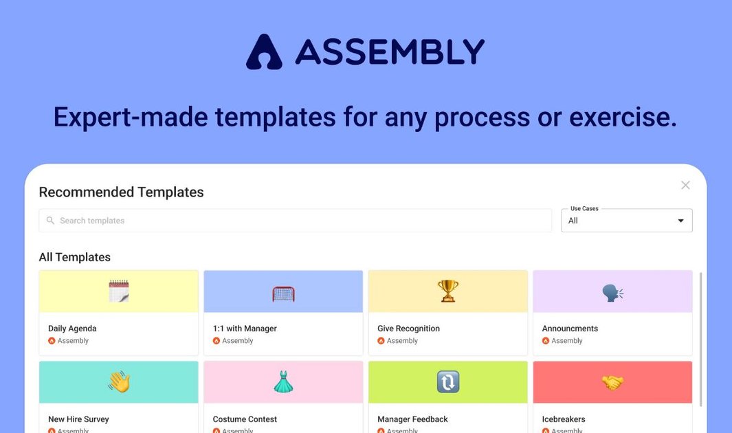 Assembly Workflow Templates - 100s of flexible templates for any role ...