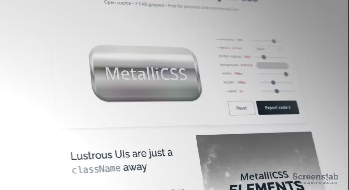 MetalliCSS - Versatile metallic finish for your CSS | Steemhunt