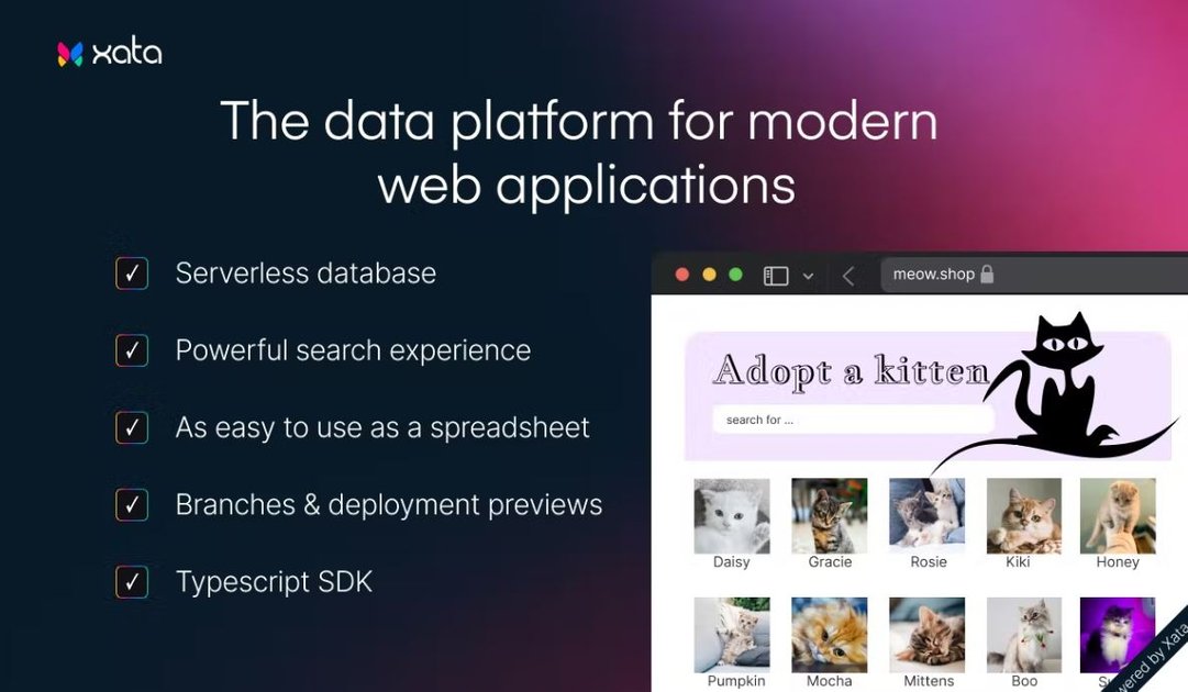 Xata - The data platform for modern web applications | Steemhunt