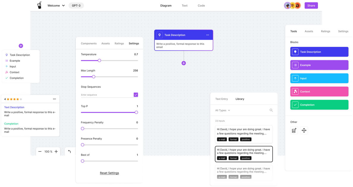 PromptShake - The visual prompt engineering tool | Steemhunt