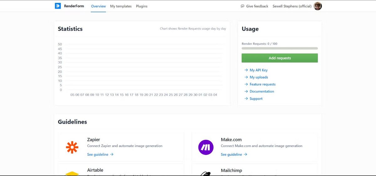 Renderform - Image generation and editor | Steemhunt