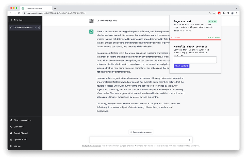 Detect Gpt A Chrome Extension That Spots Ai Generated Content Steemhunt