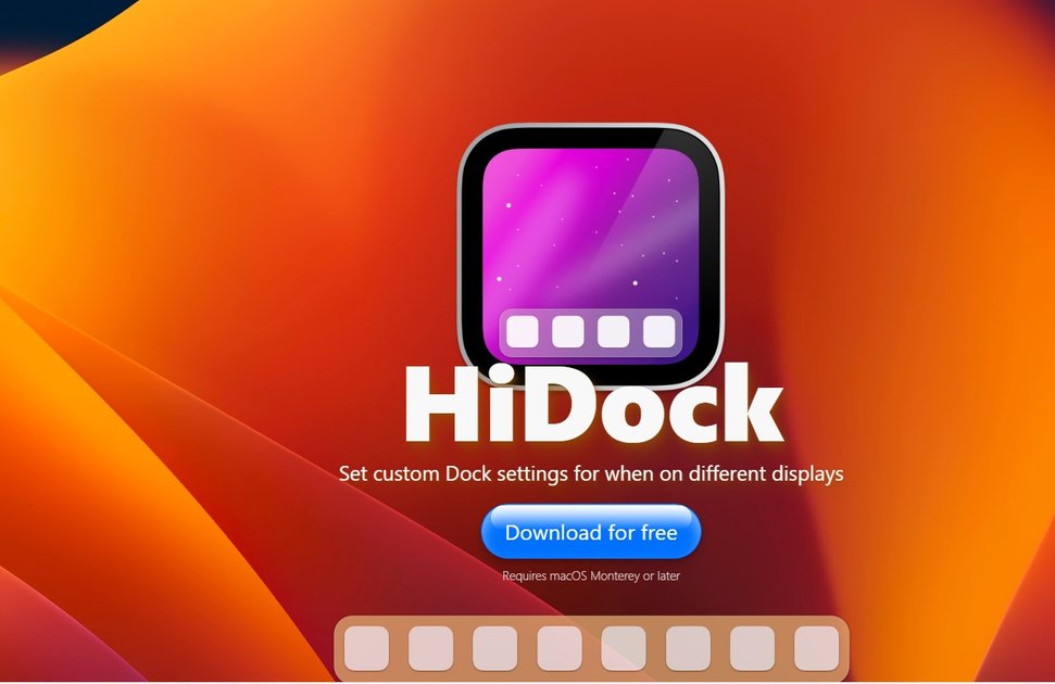 HiDock - Set custom Dock settings for when on different displays | Steemhunt
