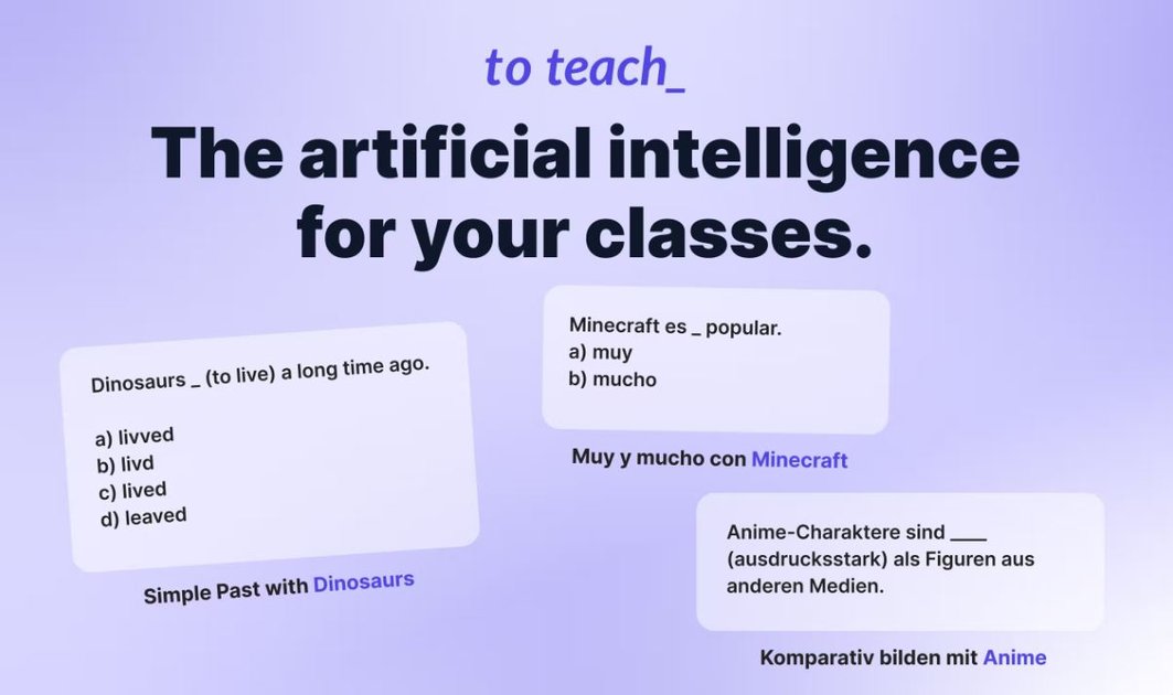To-teach.ai - The artificial intelligence for your classes | Steemhunt