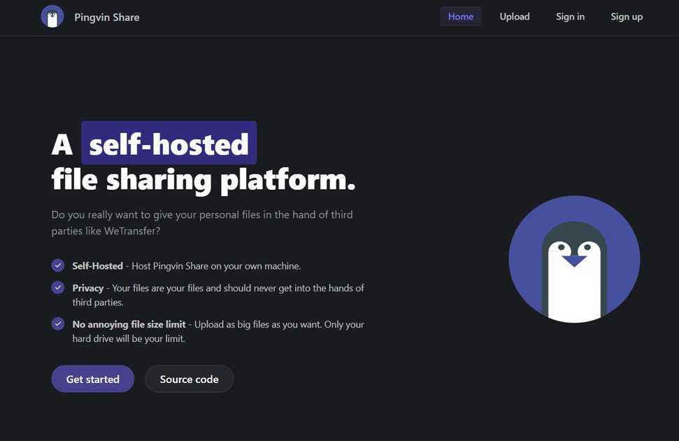 Pingvin Share - A self-hosted file sharing platform | Steemhunt
