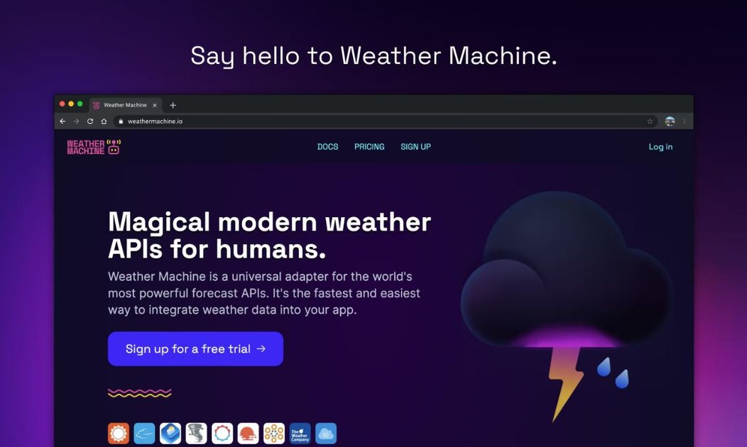Weather Machine - Magical modern weather APIs for humans | Steemhunt