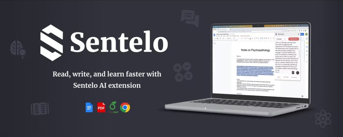 Sentelo - Learn & write more effectively with AI in your browser | Steemhunt