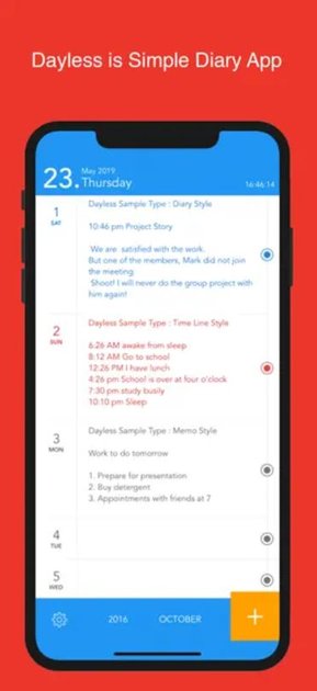 Dayless - Simple Diary App | Steemhunt