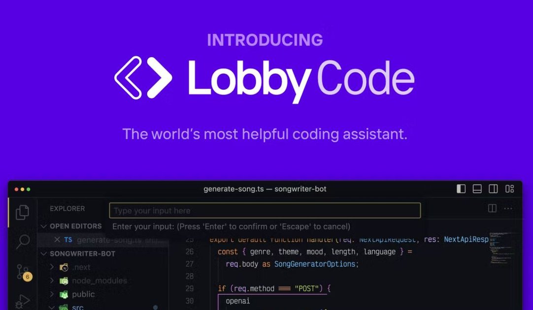 Lobby Code - Optimize VSCode productivity with the world’s best assistant | Steemhunt