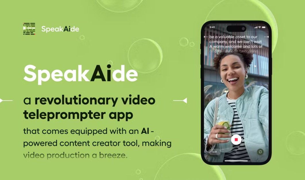SpeakAide - Generate a scripts with AI, record video with confident | Steemhunt