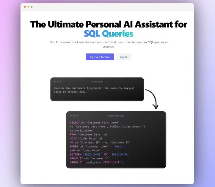 SQLtoughAI - The ultimate personal AI assistant for SQL queries | Steemhunt