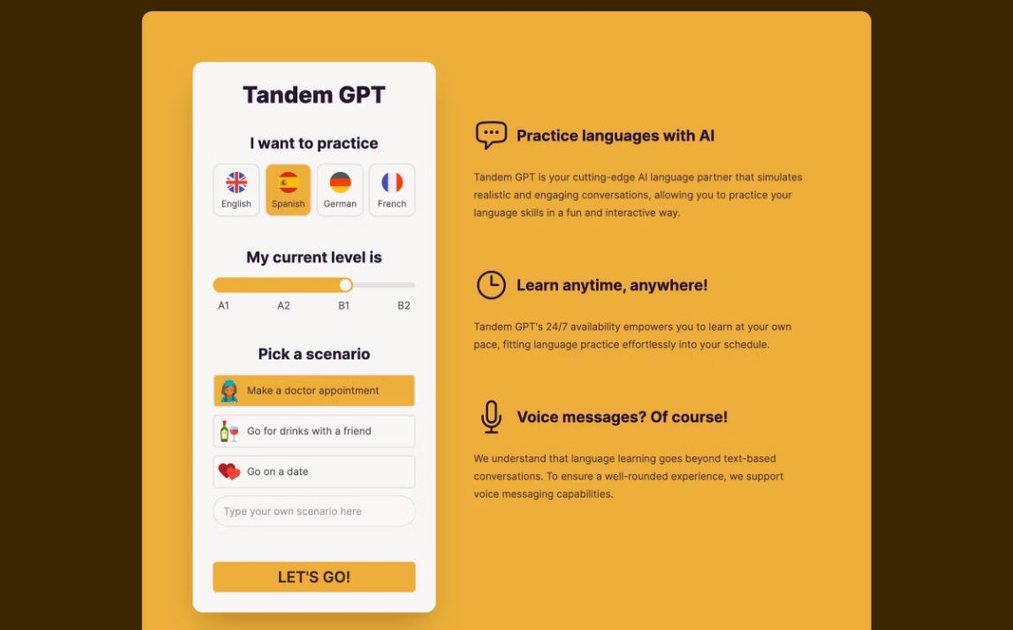 Tandem GPT - Practice languages with cutting-edge AI | Steemhunt