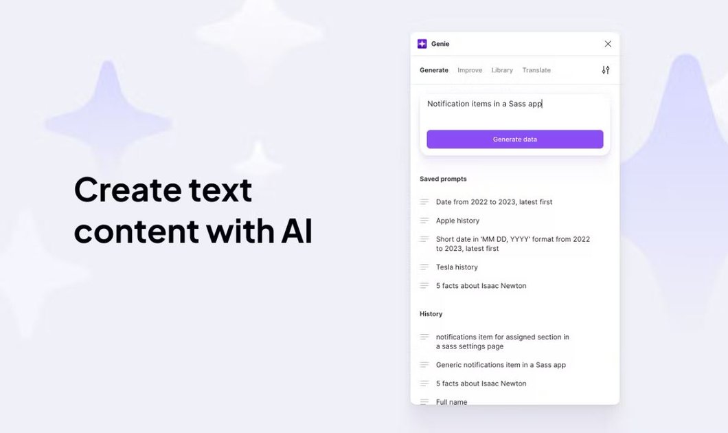 Genie - Simplify your content creation process with AI in Figma | Steemhunt