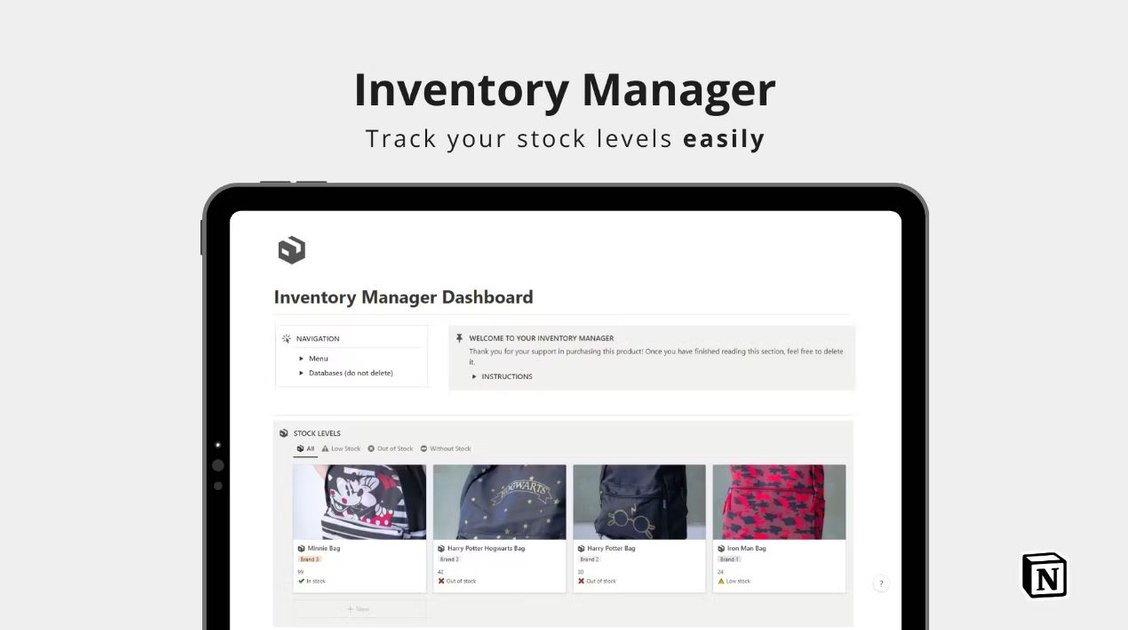 Notion Inventory Manager - Simplify your inventory control | Steemhunt