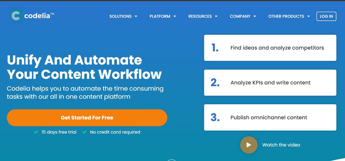 Codelia Content Platform - Unify and automate your content workflow | Steemhunt