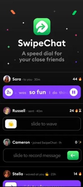 SwipeChat - speed dial friends | Steemhunt