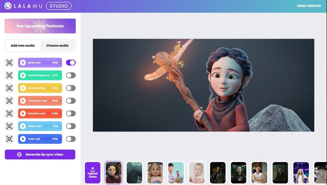 Lalamu Studio Demo - Create lip-sync videos effortlessly with AI | Steemhunt