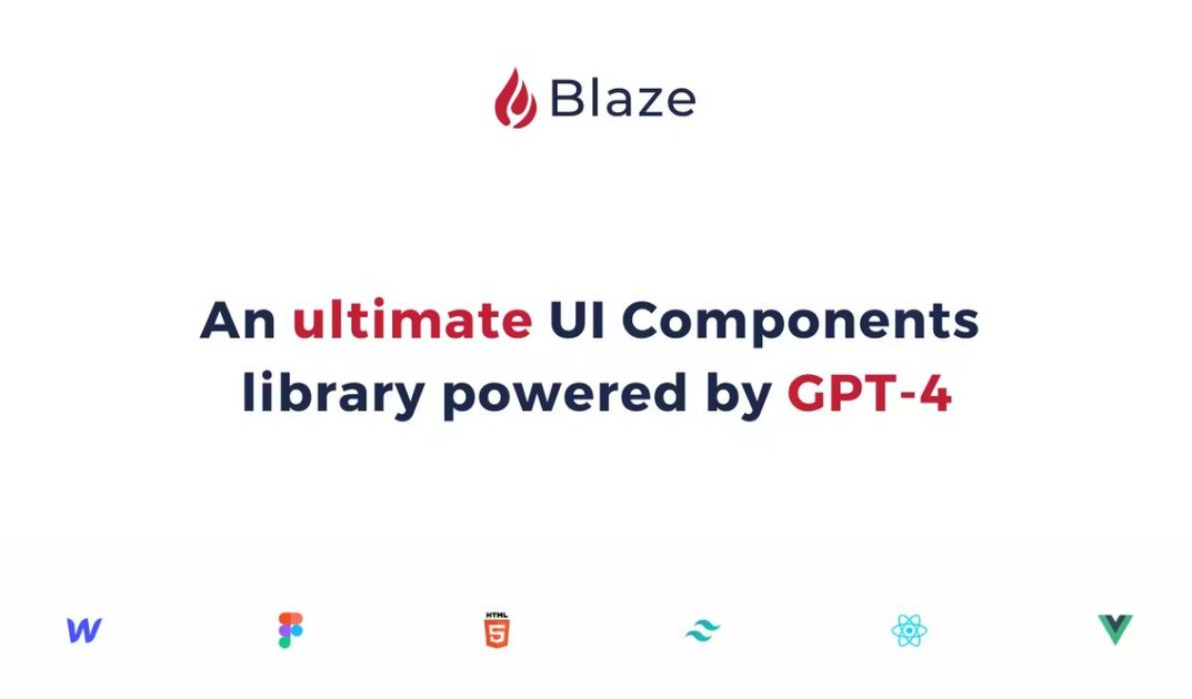 Blaze Beta - Text to Webflow components powered by GPT-4 | Steemhunt