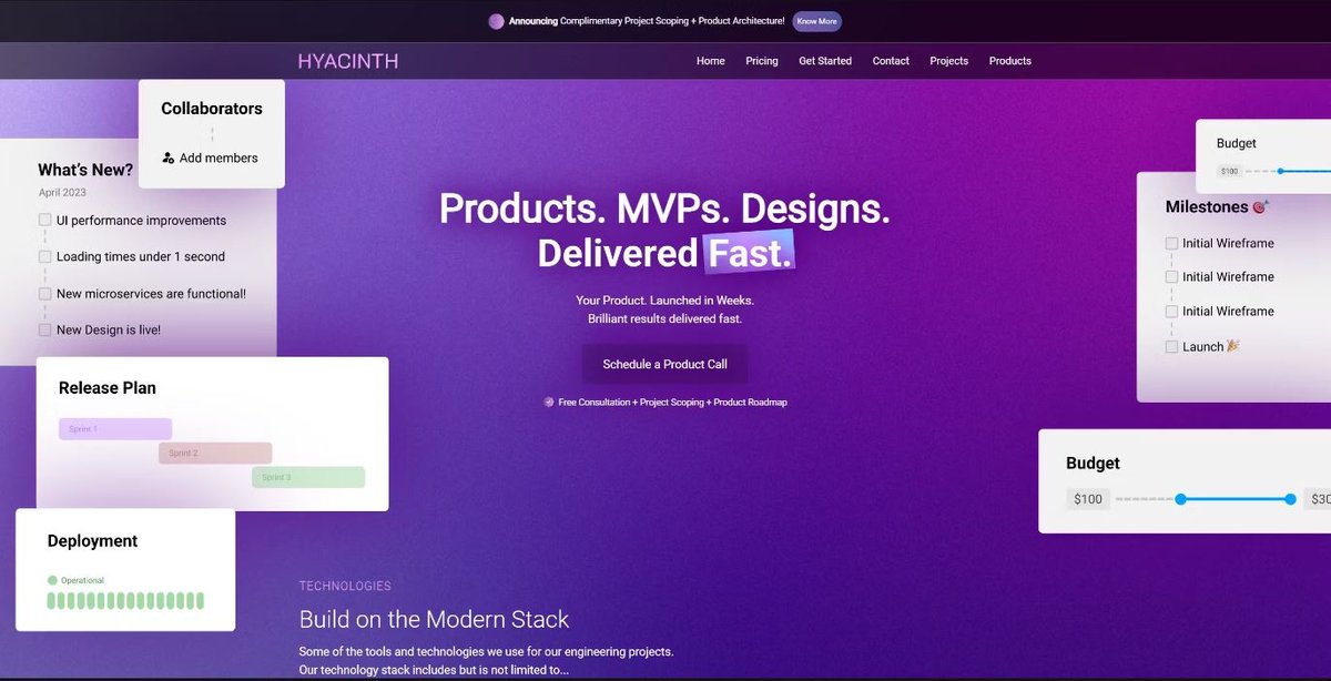 Hyacinth Product Lab - Your product, launched in weeks, built to impress | Steemhunt