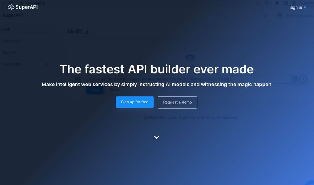 SuperAPI.ai - Turn ChatGPT conversations into intelligent APIs in seconds | Steemhunt