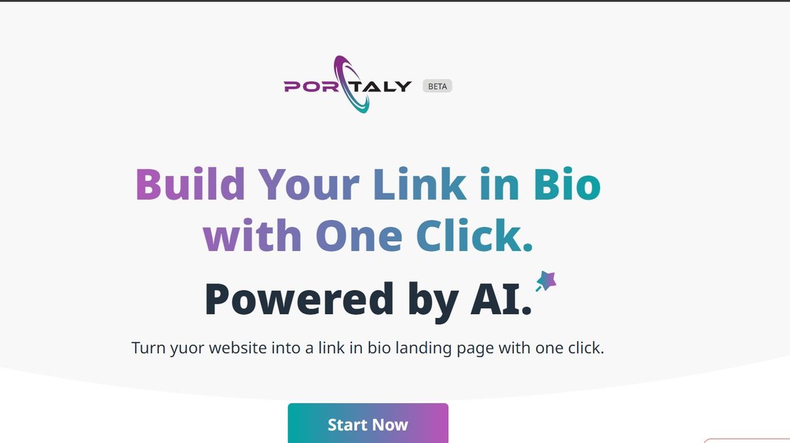 Portaly - Website to link-in-bio with a click | Steemhunt