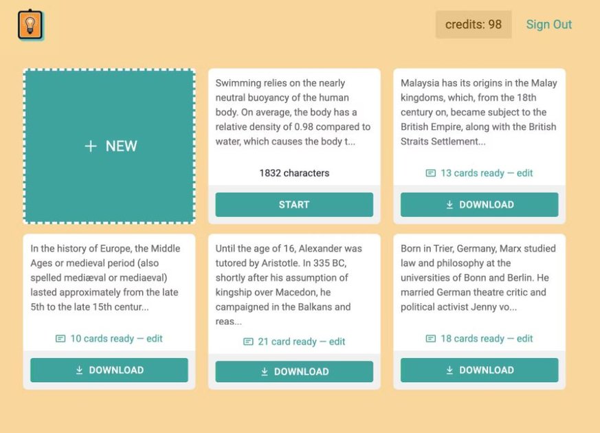 AI To Cards - Create Anki cards from text using AI | Steemhunt
