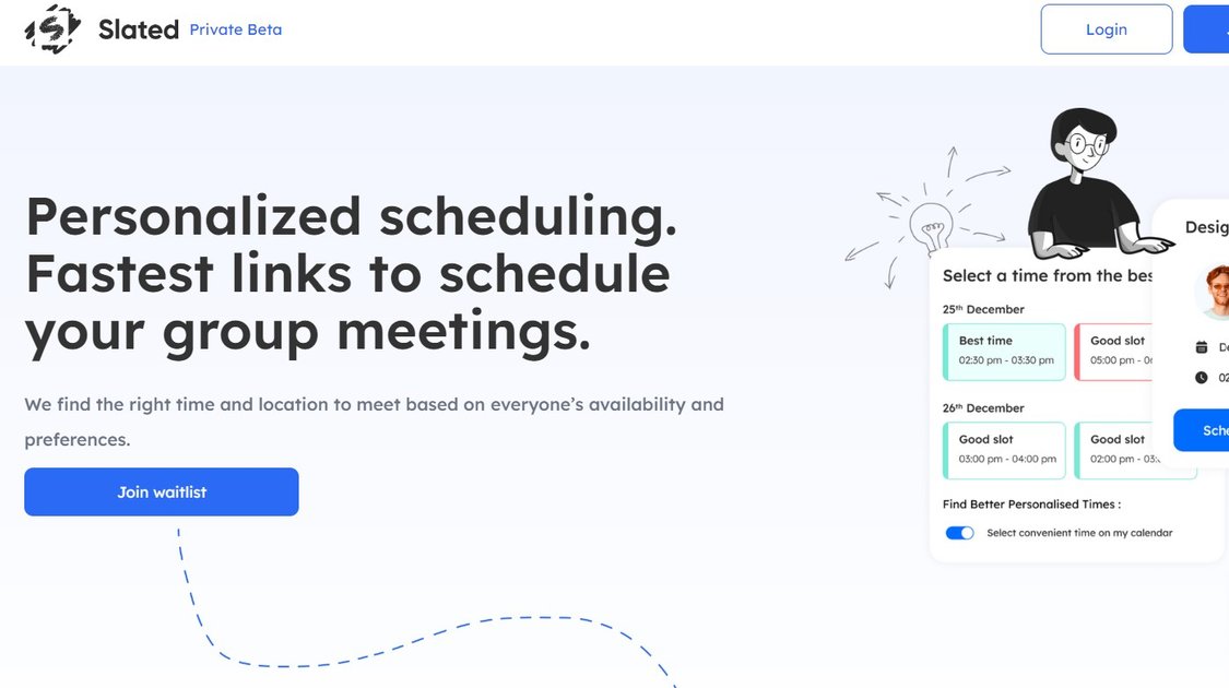 Slated.ai - AI scheduling platform built for 3+ attendee meetings ...
