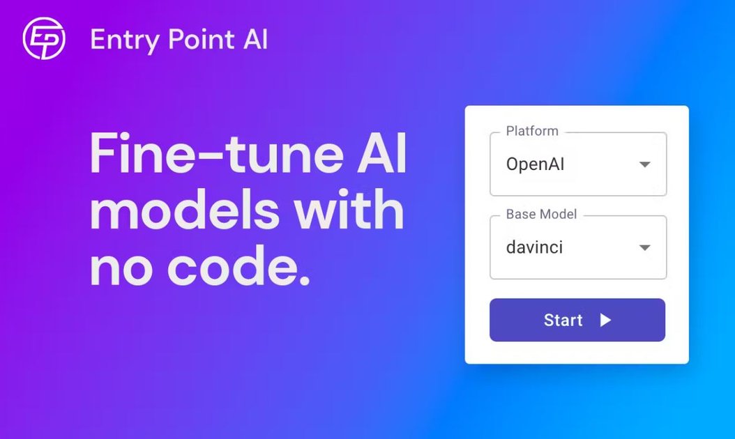 Entry Point AI - Fine-tune AI models with no-code | Steemhunt