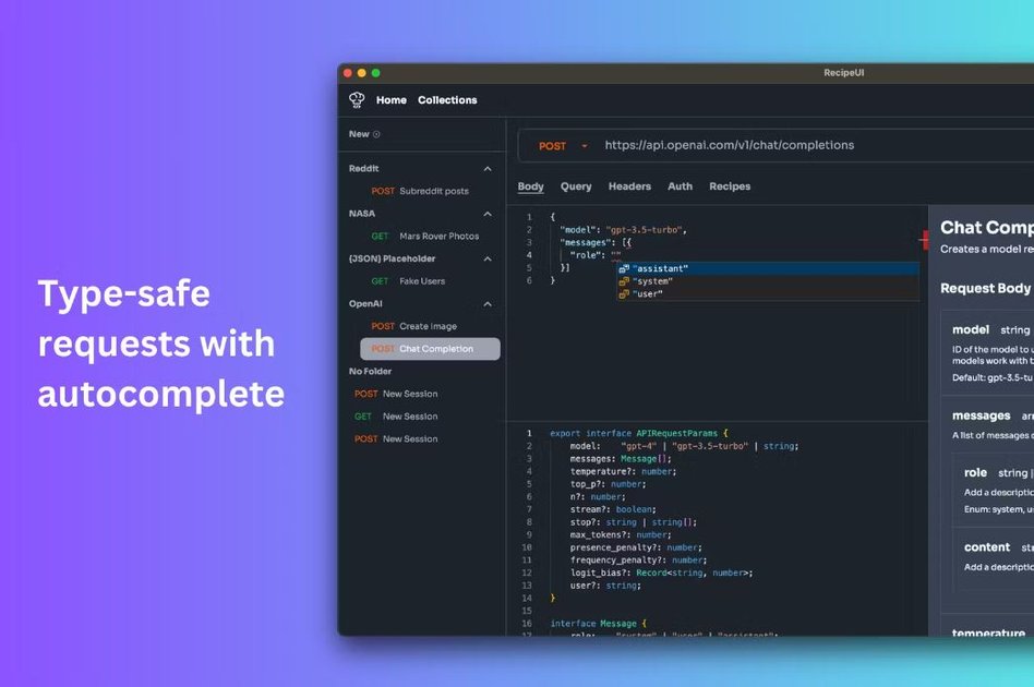 Recipeui Open Source Type Safe Postman Alternative Steemhunt