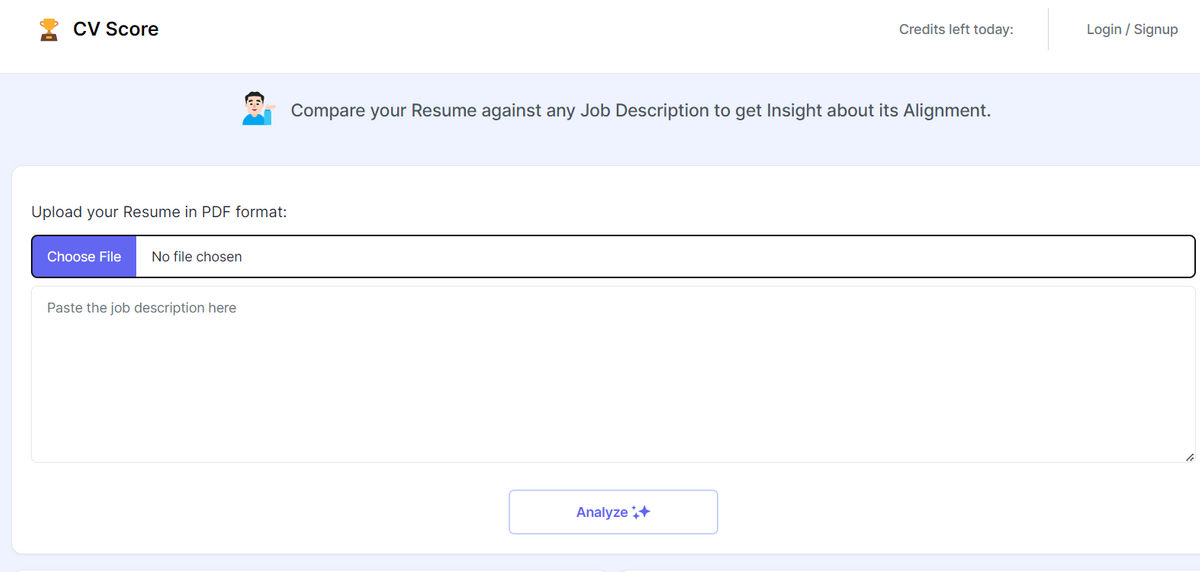 CV Score - Make your CV stands out with AI | Steemhunt