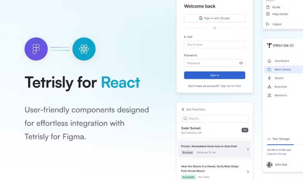 Tetrisly React Components An Open Source React Library To Shipping