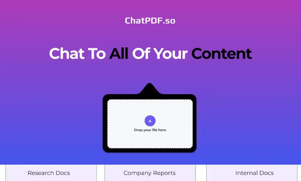 Chatpdfso Chat With Your Data Using Ai Steemhunt