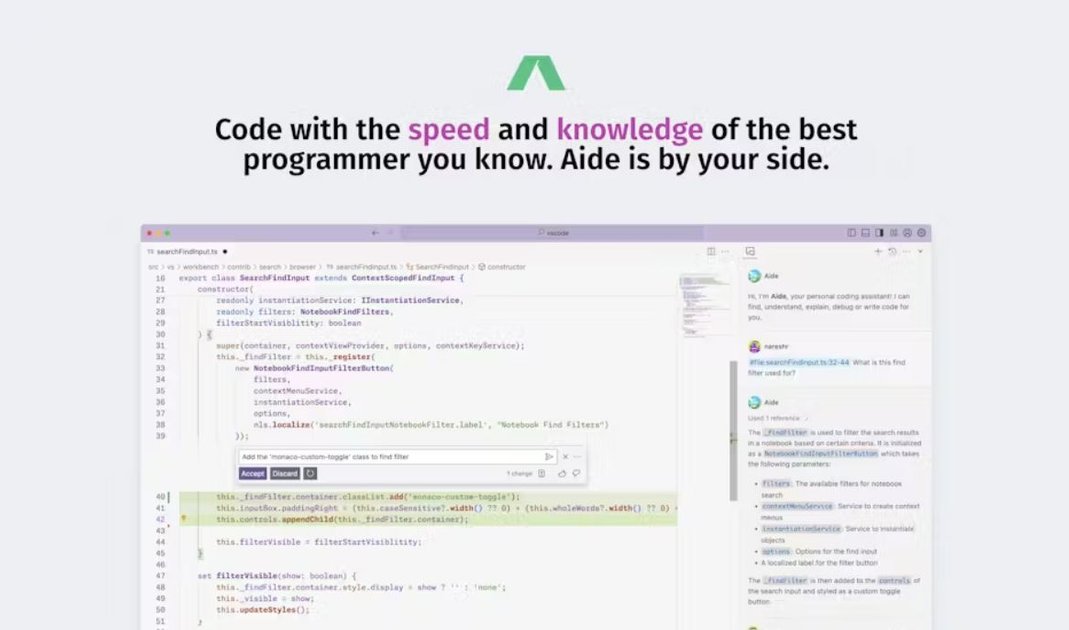 Aide - Extensible AI native code editor | Steemhunt