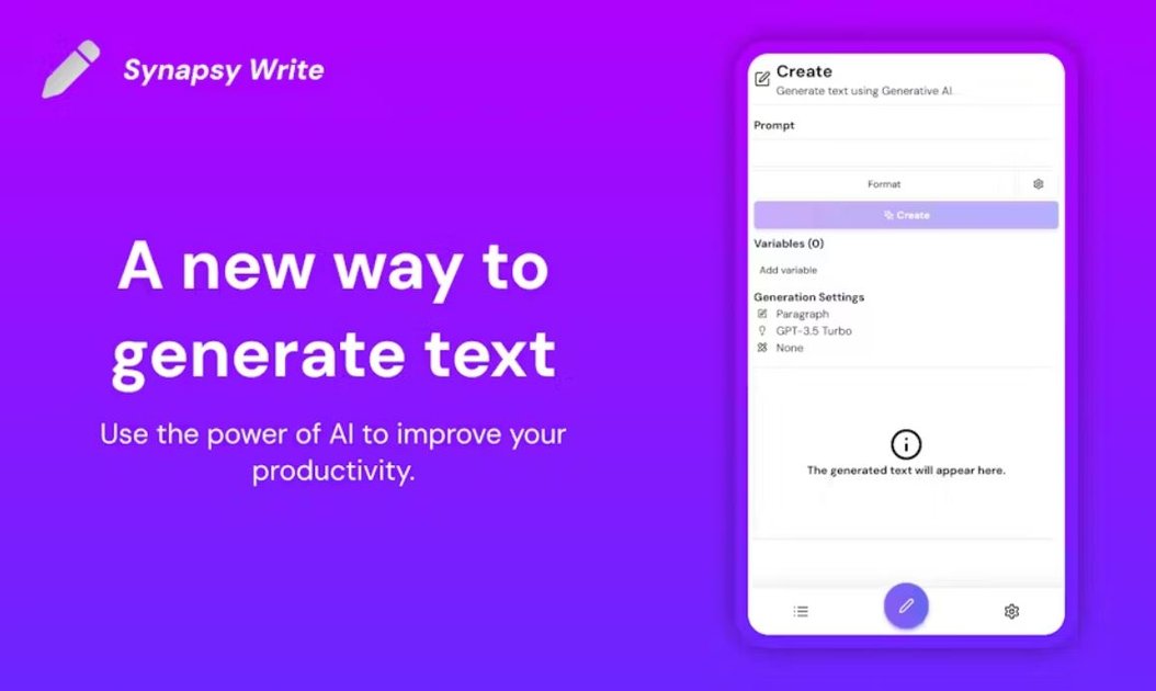 Synapsy Write - A new way to create text content, powered by AI | Steemhunt