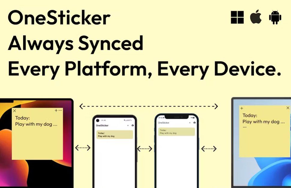 OneSticker - Always Synced Sticky Note, Every Platform, Every Device ...