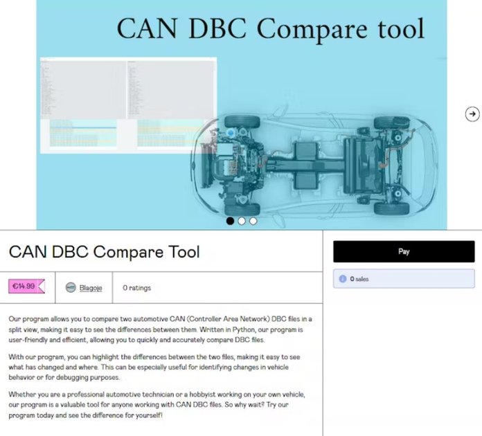 CAN DBC Compare Tool - CAN Database Compare tool to detect changes in ...