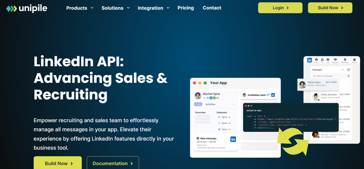 Unipile LinkedIn API - Integrate LinkedIn into your app | Steemhunt
