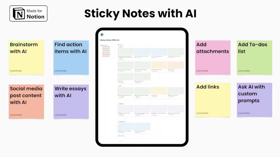Sticky Notes With AI - A Notion template to generate content from your ...