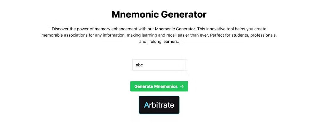Mnemonic Generator - Mnemonic Generator——Create Powerful Memory Aids ...