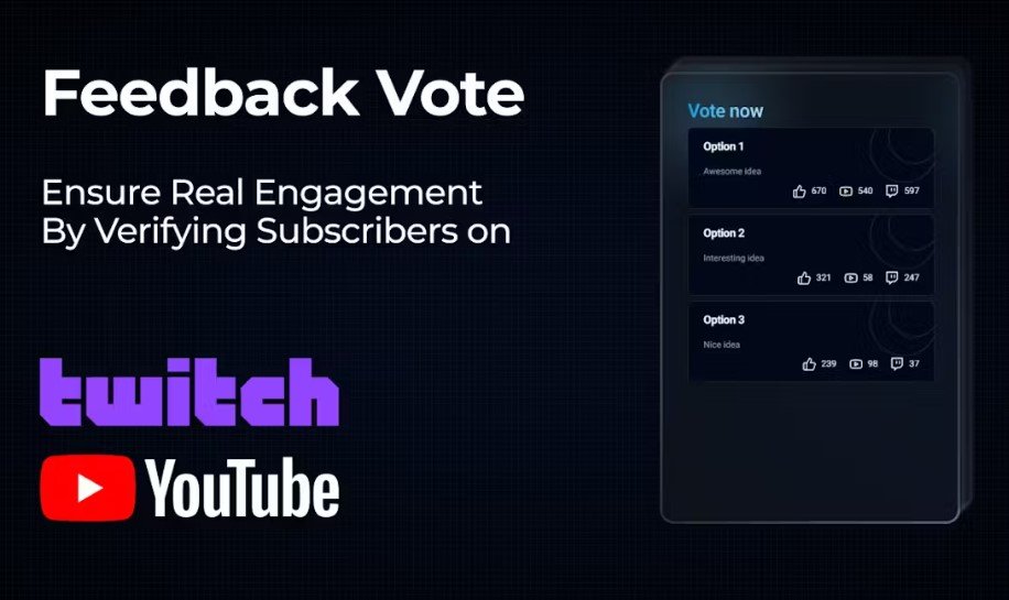 Feedback Vote - Let Twitch and YouTube subscribers vote on your next ...